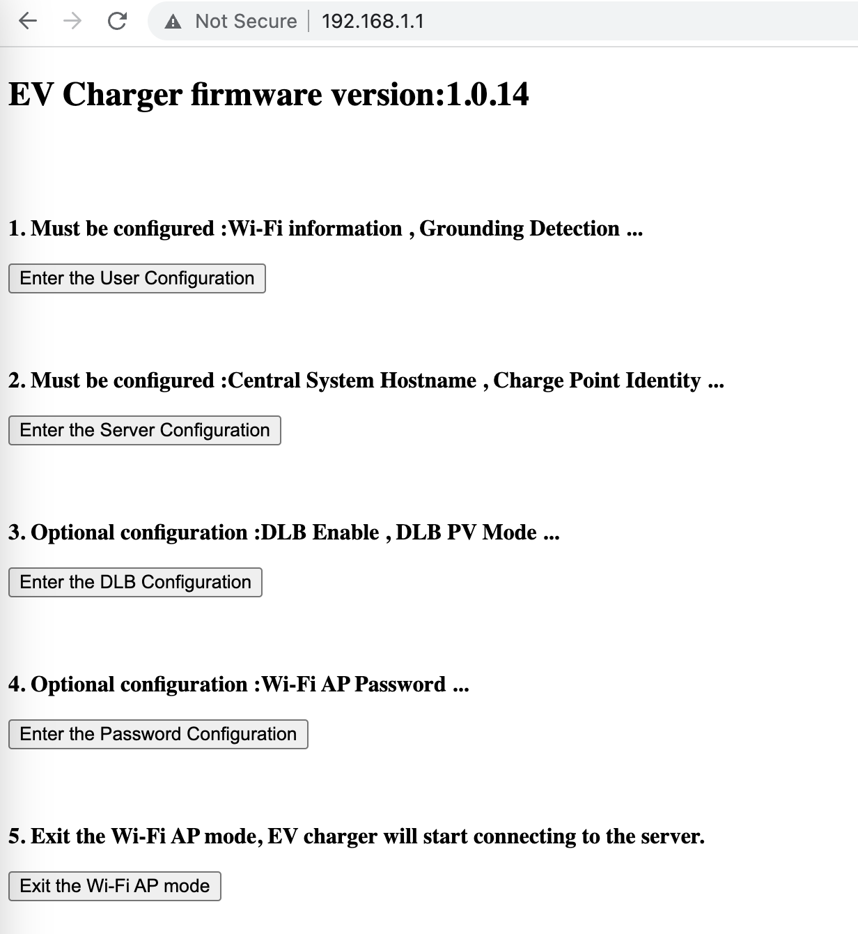 ZJ Beny Charger Configuration Guide